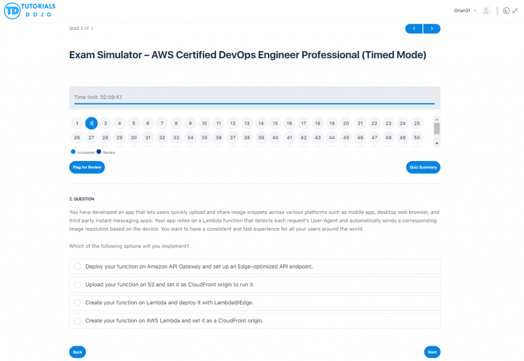 Exam Simulator – AWS Certified DevOps Engineer Professional - Tutorials ...