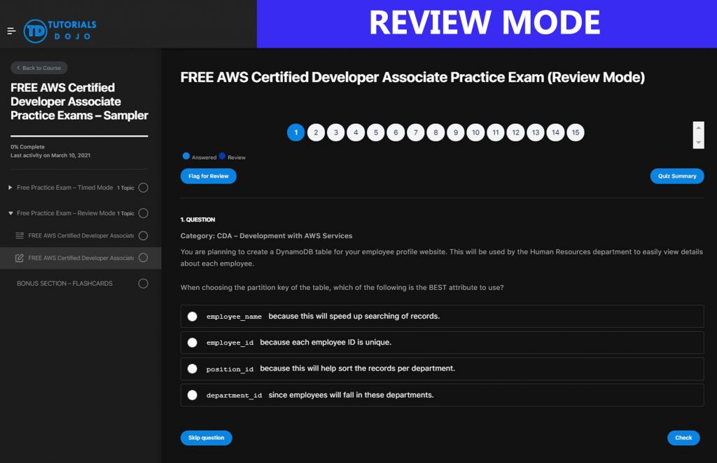 AWS Certified Developer Associate Practice Exams 2026 - Tutorials Dojo