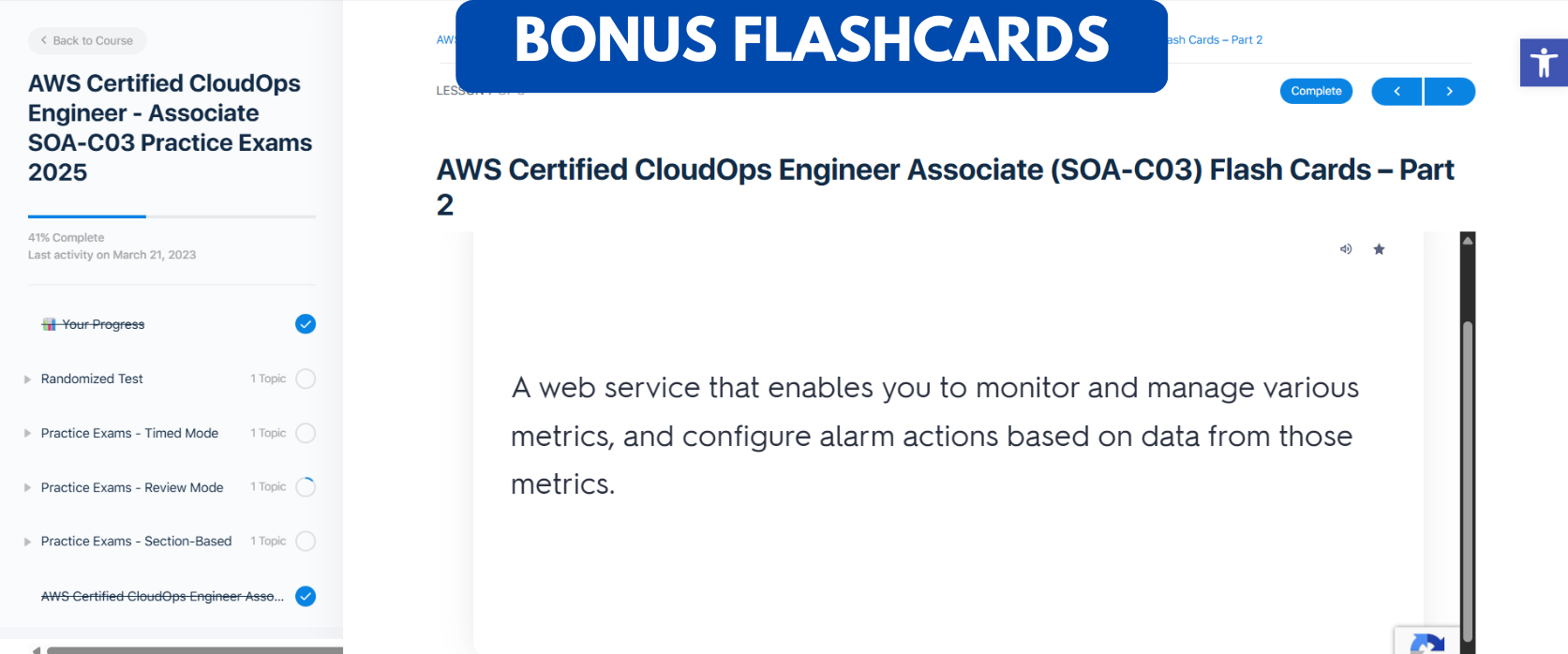 AWS Certified CloudOps Engineer Associate SOA-C03 Practice Exams 2026