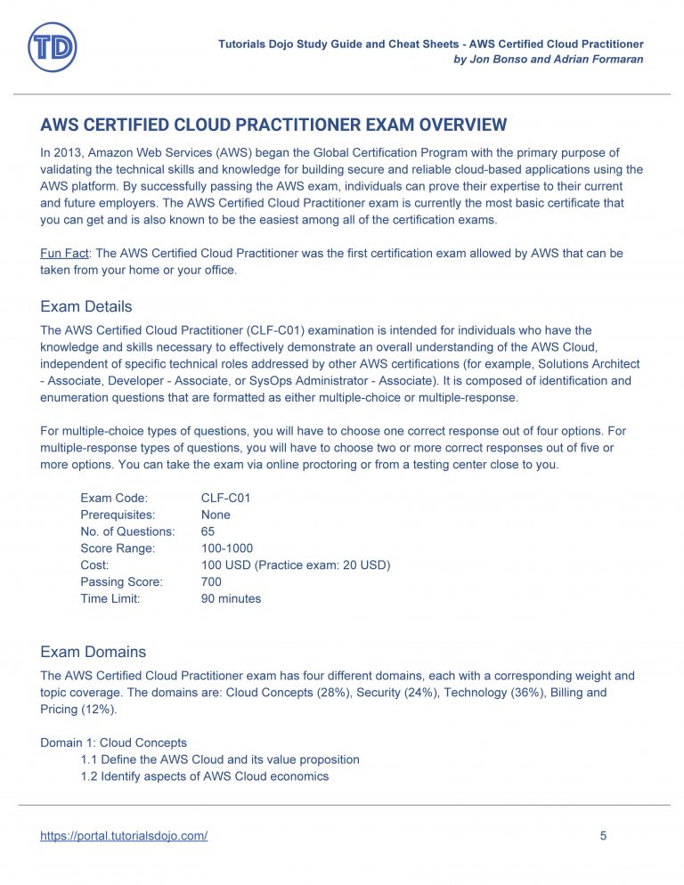 Tutorials Dojo Study Guide eBook - AWS Certified Cloud Practitioner ...