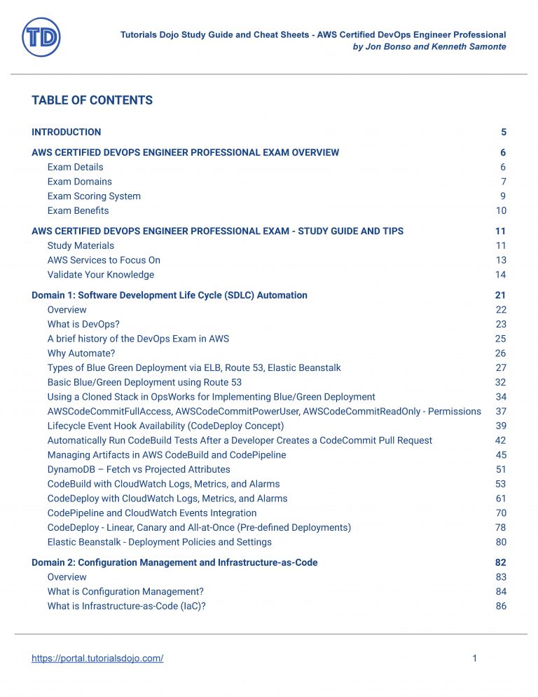 Tutorials Dojo Study Guide eBook - AWS Certified DevOps Engineer ...