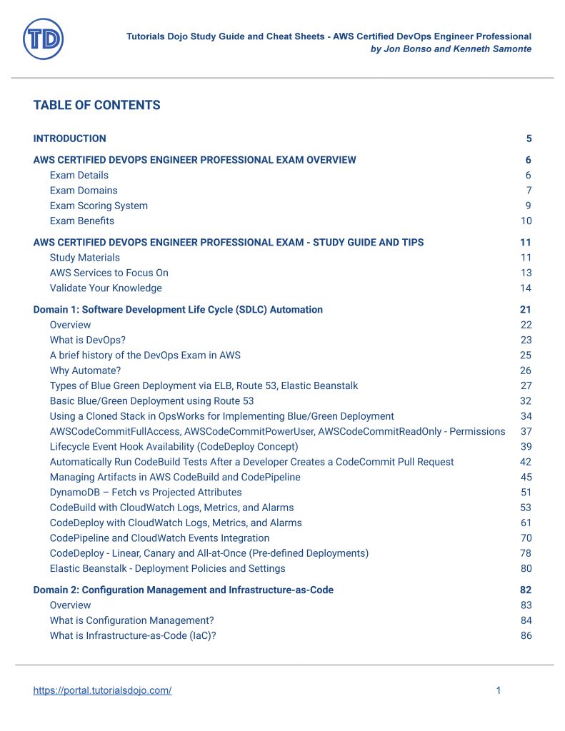 Study Guide eBook - AWS Certified DevOps Engineer Professional DOP-C01 ...