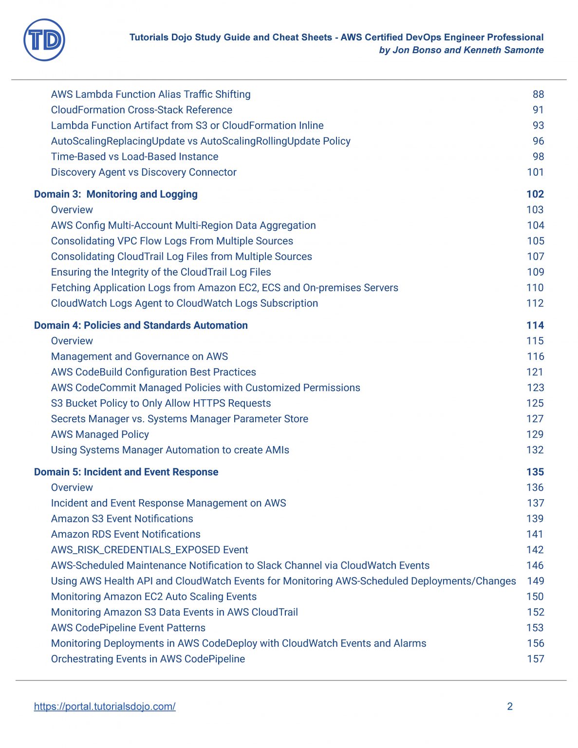 Tutorials Dojo Study Guide eBook - AWS Certified DevOps Engineer ...