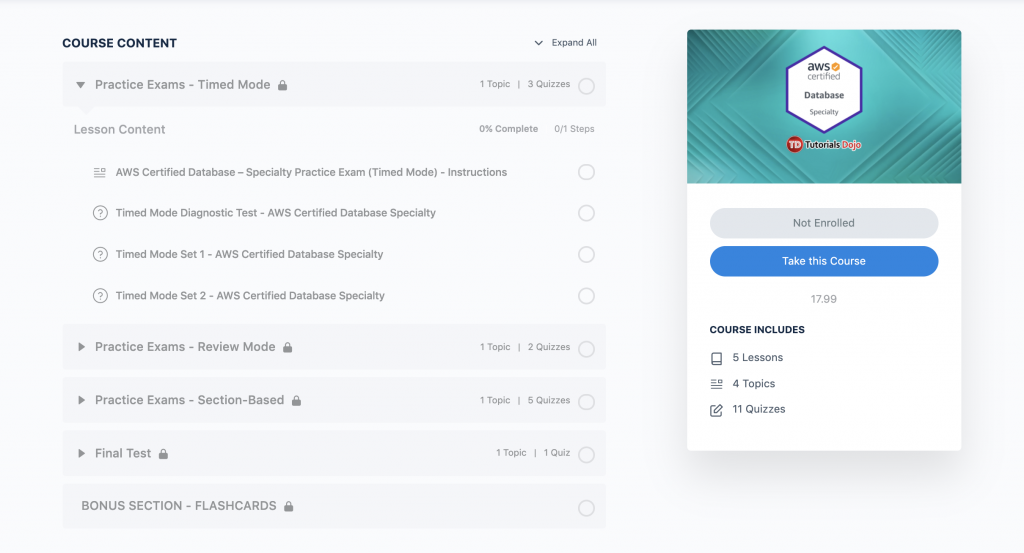 AWS Certified Database - Specialty Practice Exams 2024 - Tutorials Dojo