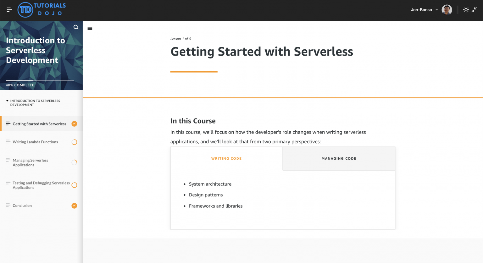 Introduction to Serverless Development - Tutorials Dojo