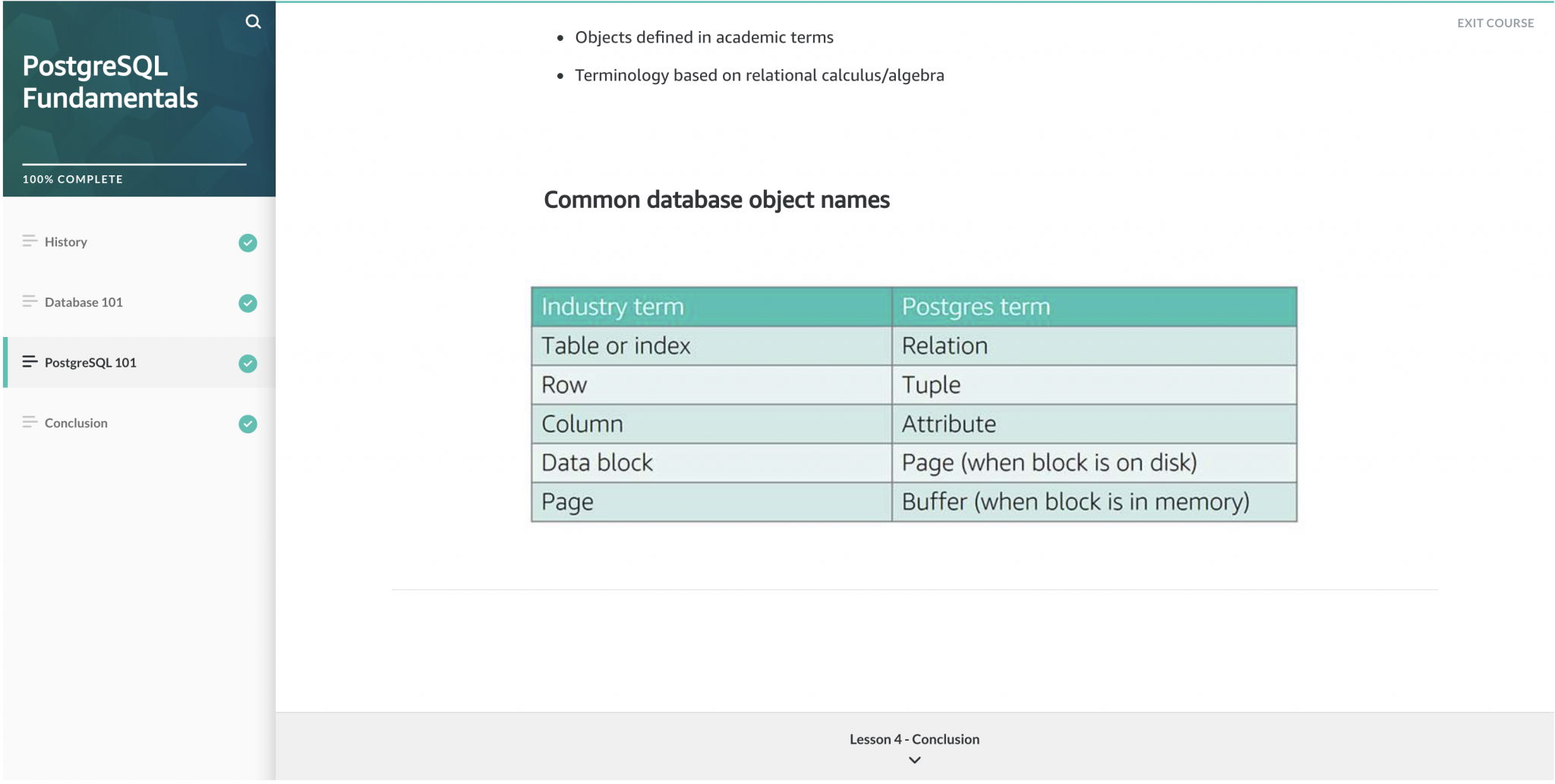 PostgreSQL Fundamentals - Tutorials Dojo