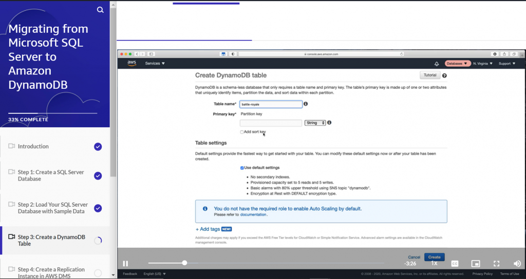 Migrating from Microsoft SQL Server to Amazon DynamoDB - Tutorials Dojo