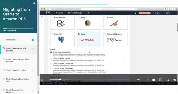 Migrating from Oracle to Amazon RDS - Tutorials Dojo