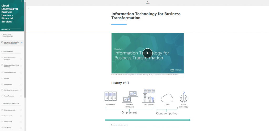 Cloud Essentials for Business Leaders – Financial Services - Tutorials Dojo
