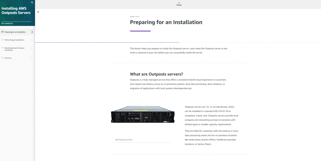 Installing AWS Outposts Servers - Tutorials Dojo