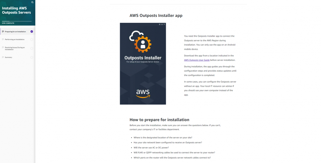 Installing AWS Outposts Servers - Tutorials Dojo