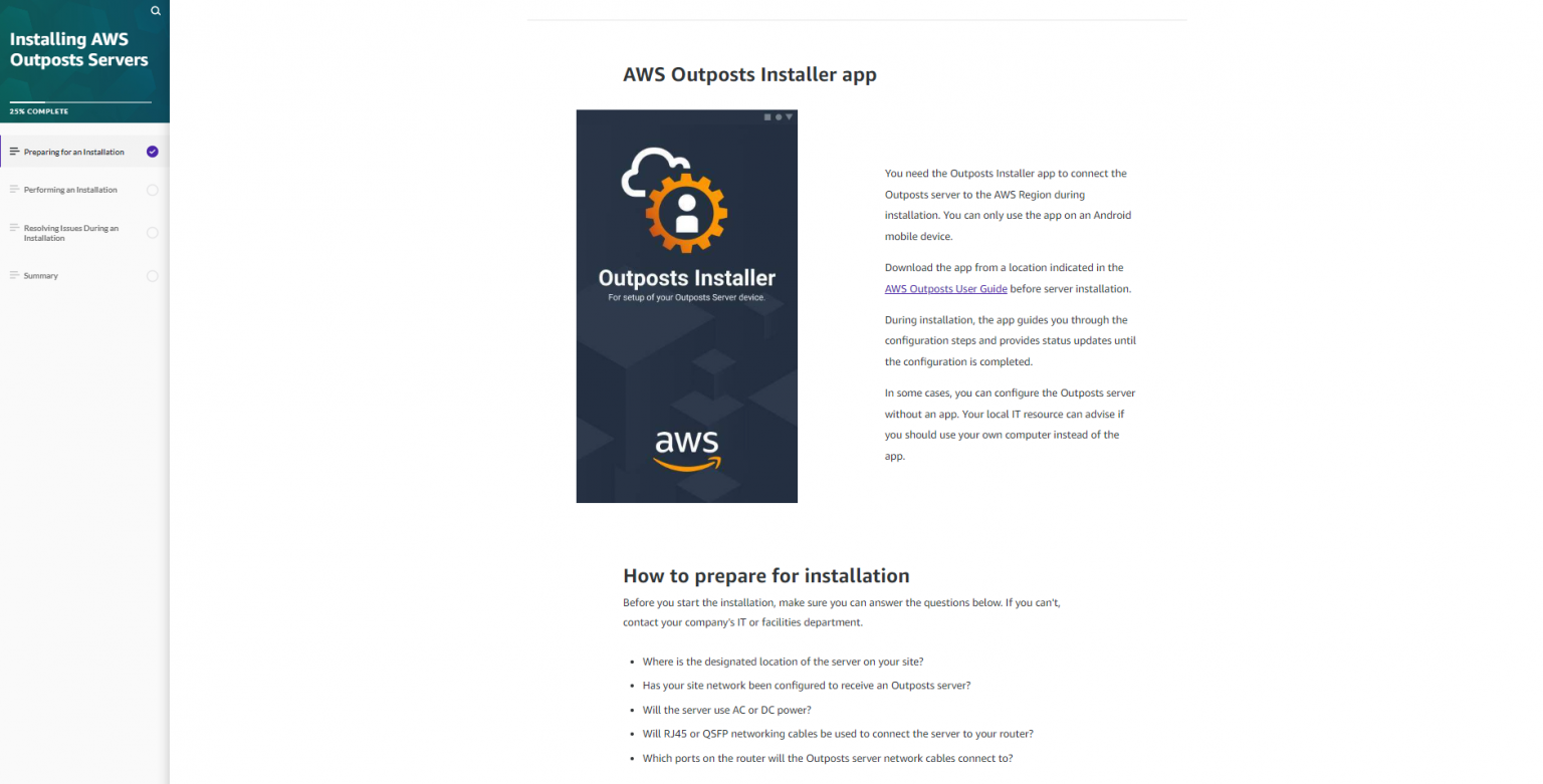 Installing AWS Outposts Servers - Tutorials Dojo