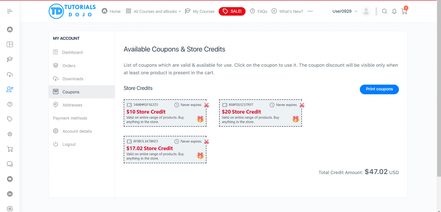 Tutorials Dojo Gift Card (Store Credit) - Tutorials Dojo