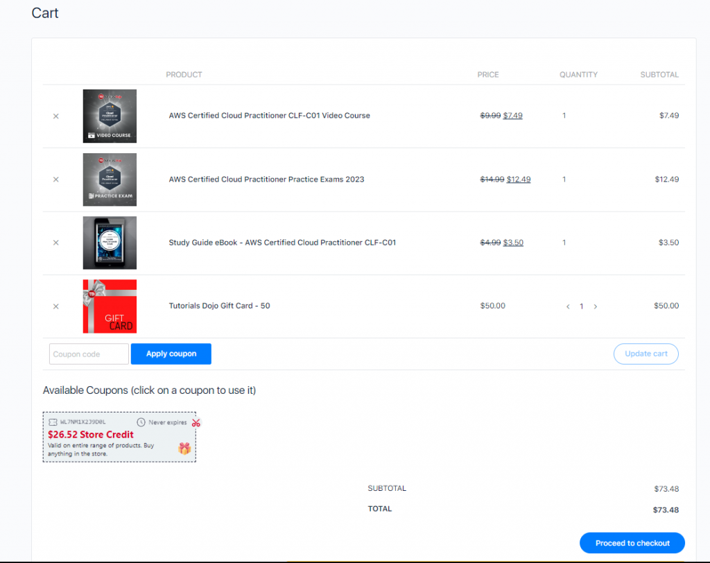 Tutorials Dojo Gift Card (Store Credit) - Tutorials Dojo