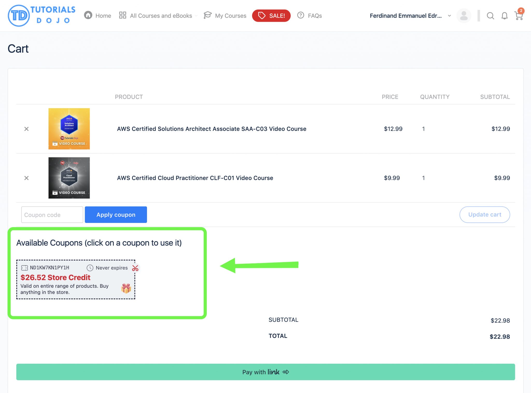 Tutorials Dojo Gift Card (Store Credit) - Tutorials Dojo