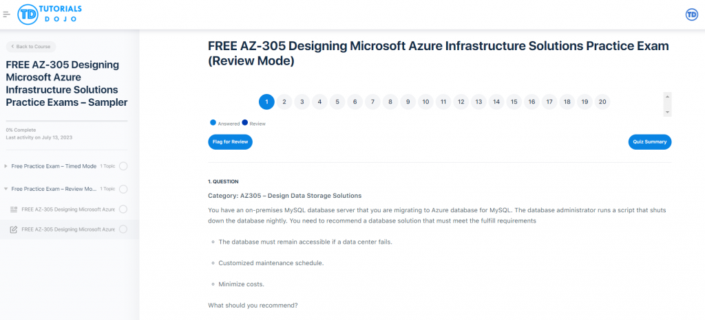 FREE AZ-305 Designing Microsoft Azure Infrastructure Solutions Practice ...