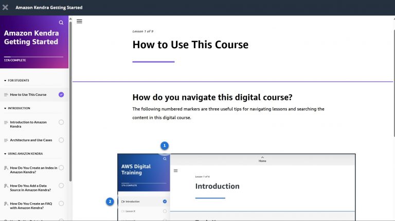 Amazon Kendra Getting Started - Tutorials Dojo