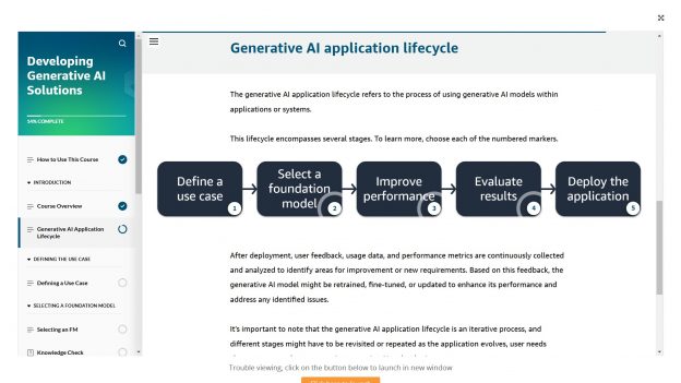 Developing Generative Artificial Intelligence Solutions - Tutorials Dojo