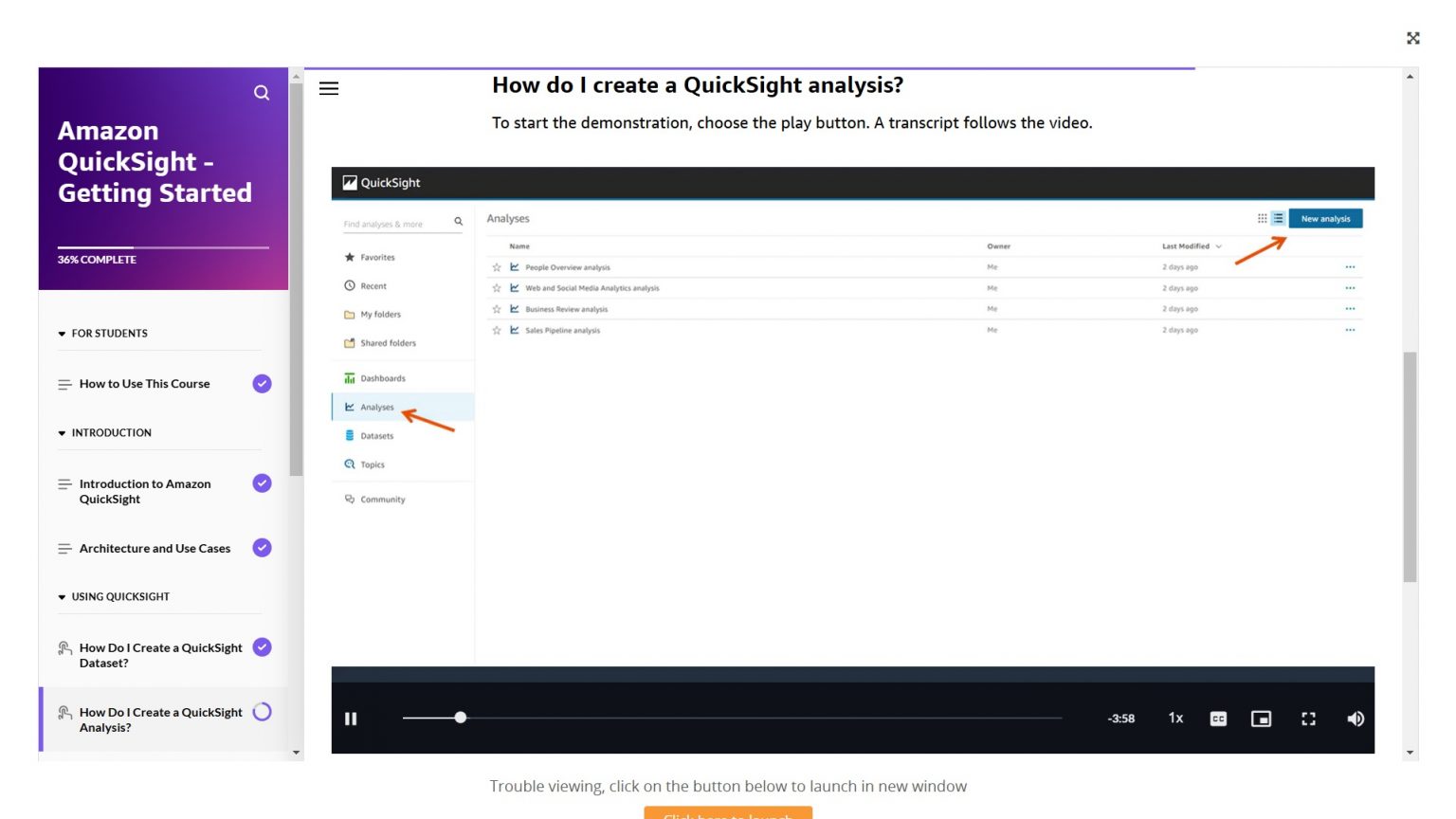 Amazon QuickSight - Getting Started - Tutorials Dojo