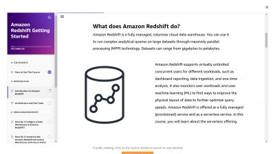 Amazon Redshift Getting Started - Tutorials Dojo