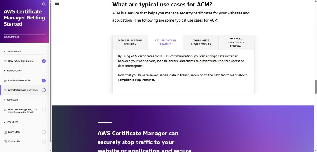 AWS Certificate Manager Getting Started - Tutorials Dojo