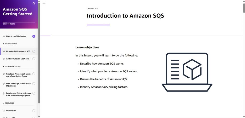 Aws Simple Queue Service Sqs Getting Started Tutorials Dojo