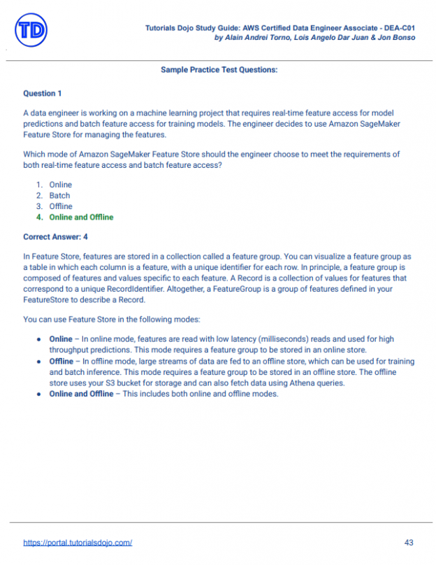 Study Guide eBook - AWS Certified Data Engineer Associate DEA-C01