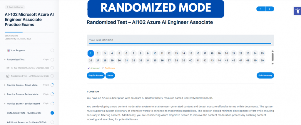 AI-102 Microsoft Azure AI Engineer Associate Practice Exams - Tutorials Dojo