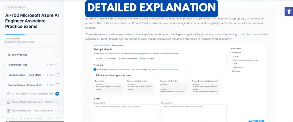 AI-102 Microsoft Azure AI Engineer Associate Practice Exams - Tutorials Dojo