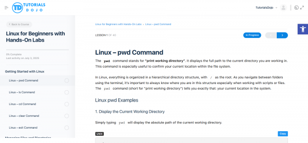 Linux for Beginners with Hands-On Labs - Tutorials Dojo