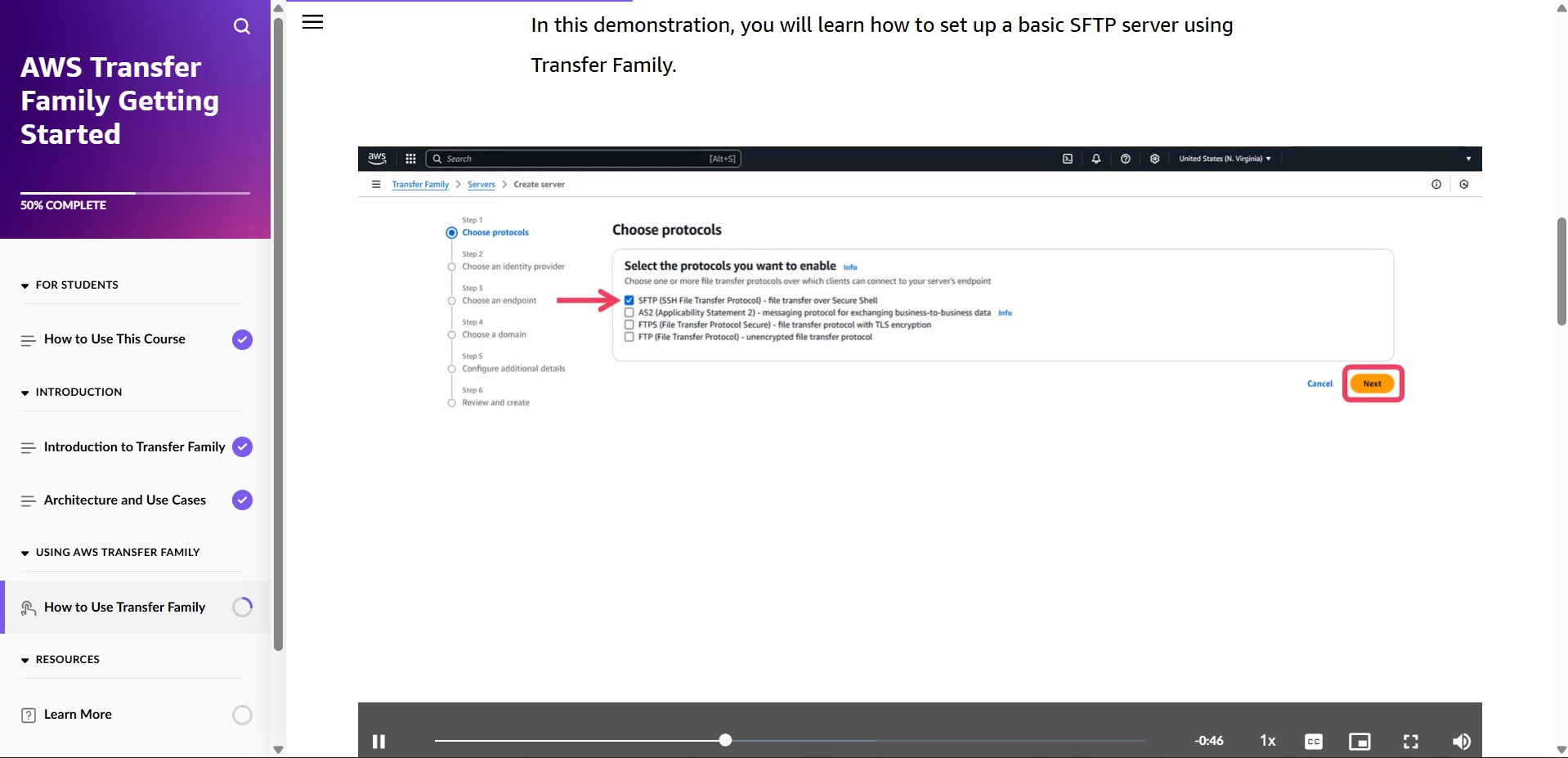 AWS Transfer Family Getting Started - Tutorials Dojo