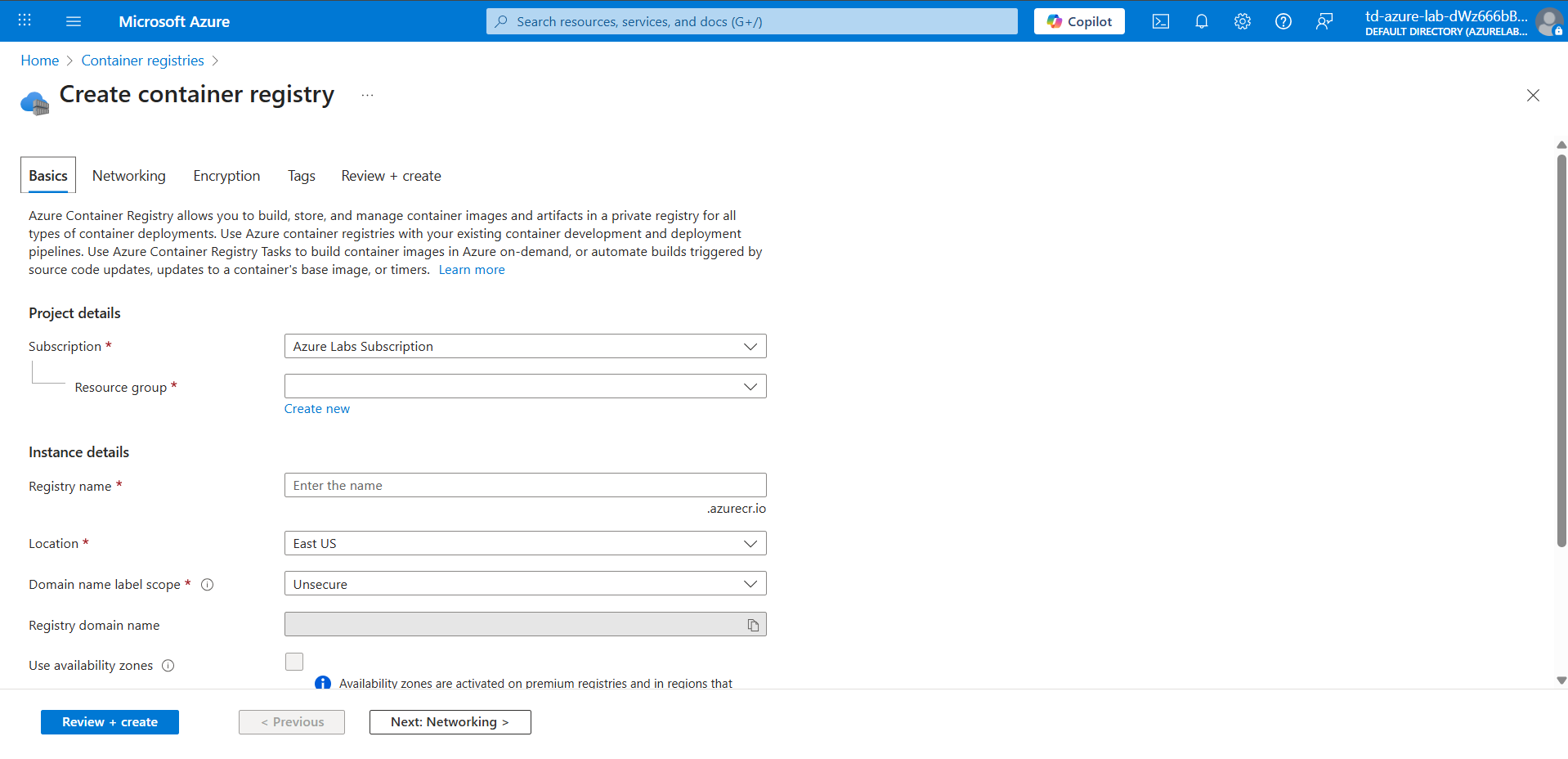 Azure PlayCloud Labs - Tutorials Dojo