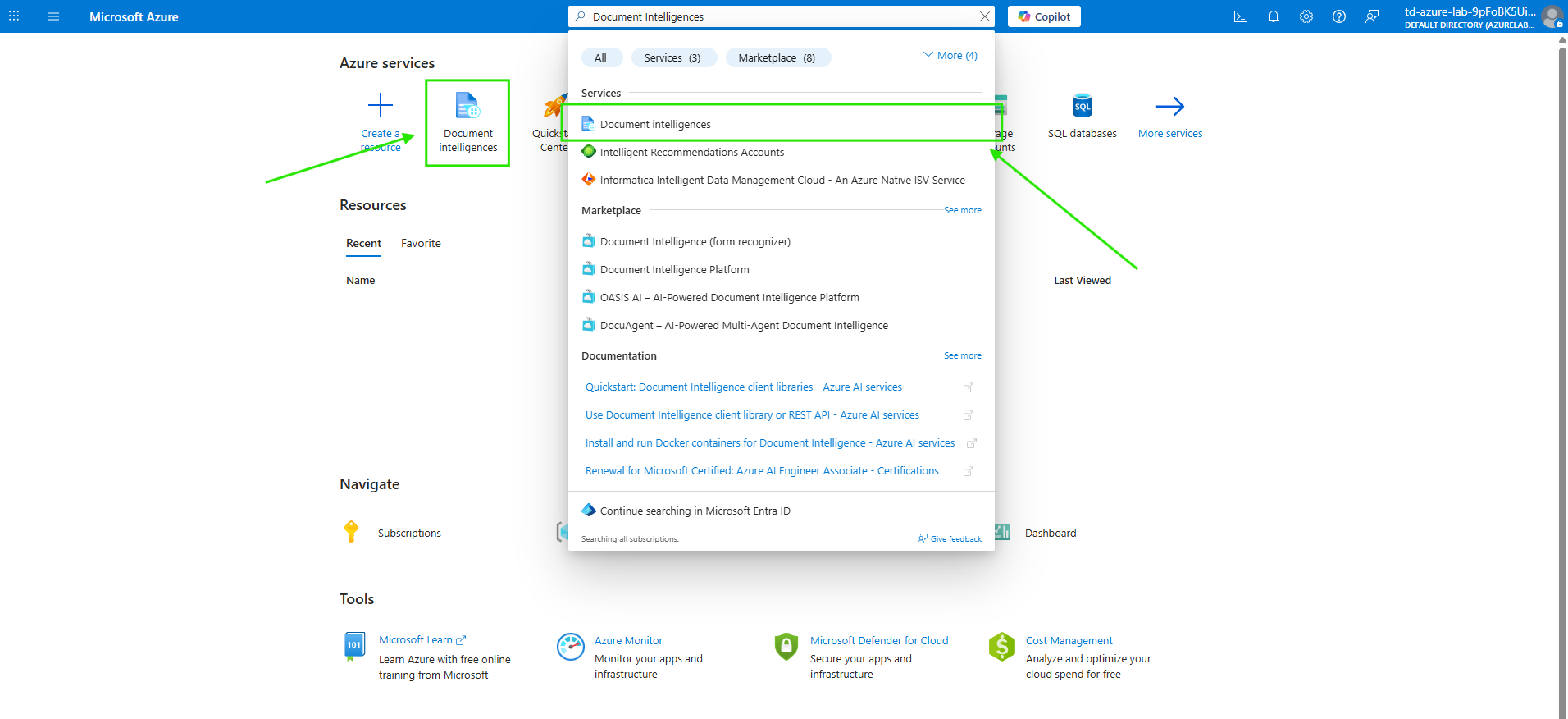 Guided Lab: How to Launch Azure AI Document Intelligence - Tutorials Dojo
