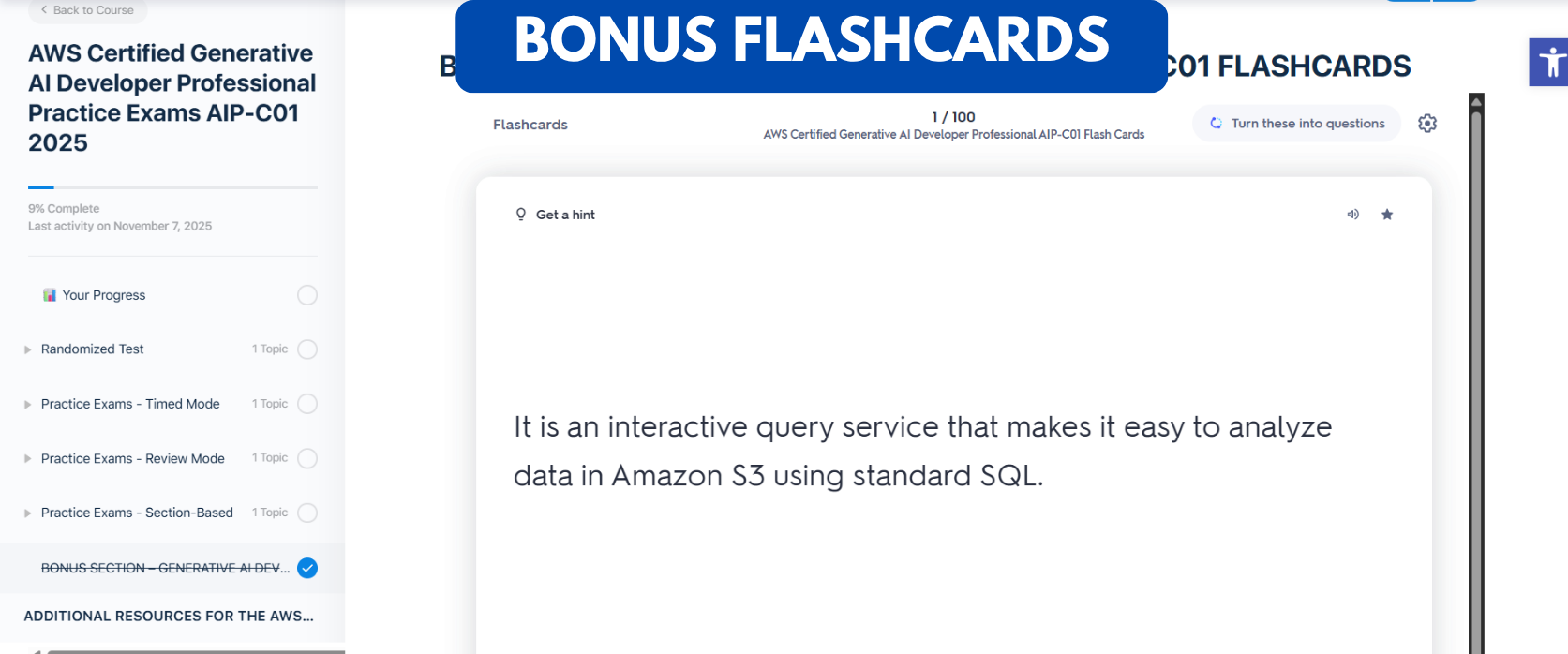 AWS Certified Generative AI Developer Professional Practice Exams AIP ...
