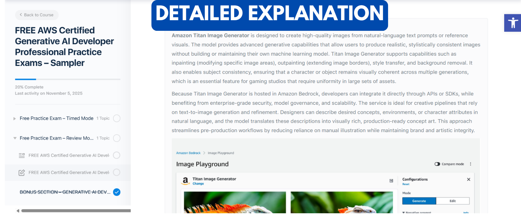 FREE AWS Certified Generative AI Developer Professional Practice Exams ...