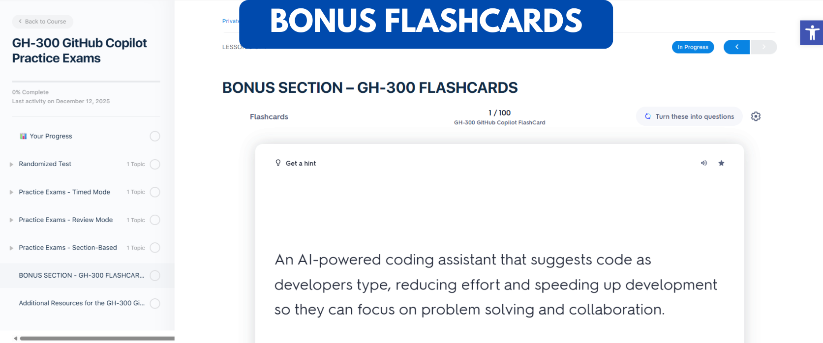 Tutorials Dojo - GH-300 GitHub Copilot Practice Exams