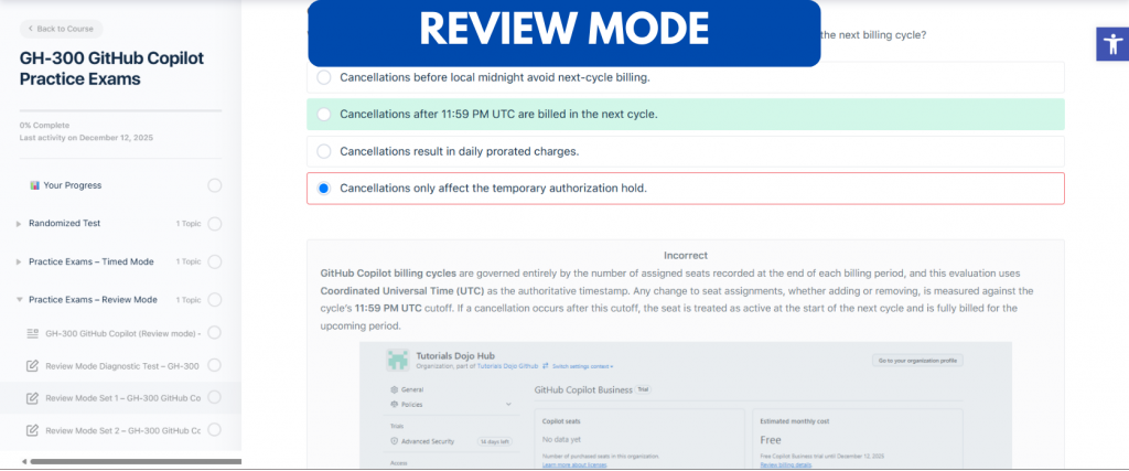Tutorials Dojo - GH-300 GitHub Copilot Practice Exams