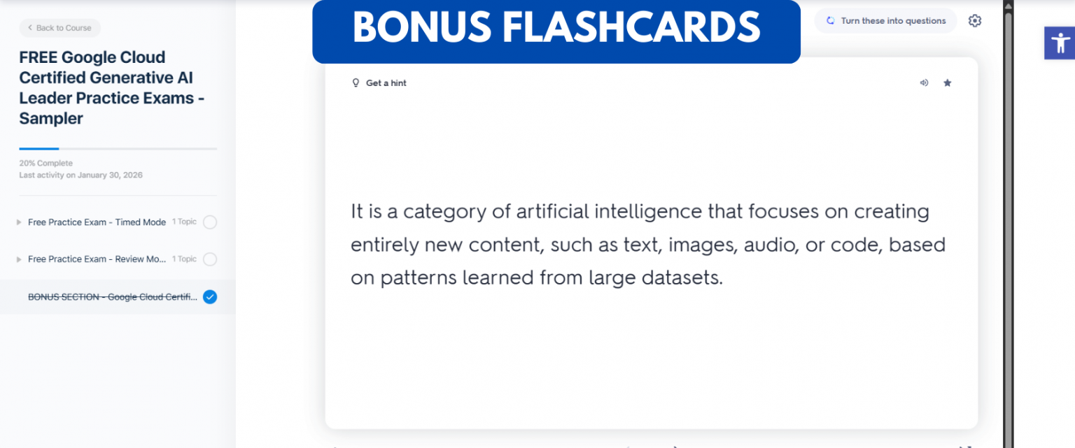 FREE Google Cloud Certified Generative AI Leader Practice Exams ...
