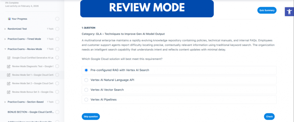 Google Cloud Certified Generative AI Leader Practice Exams - Tutorials Dojo