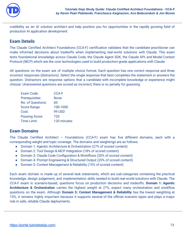 Study Guide eBook - Claude Certified Architect – Foundations CCA-F ...